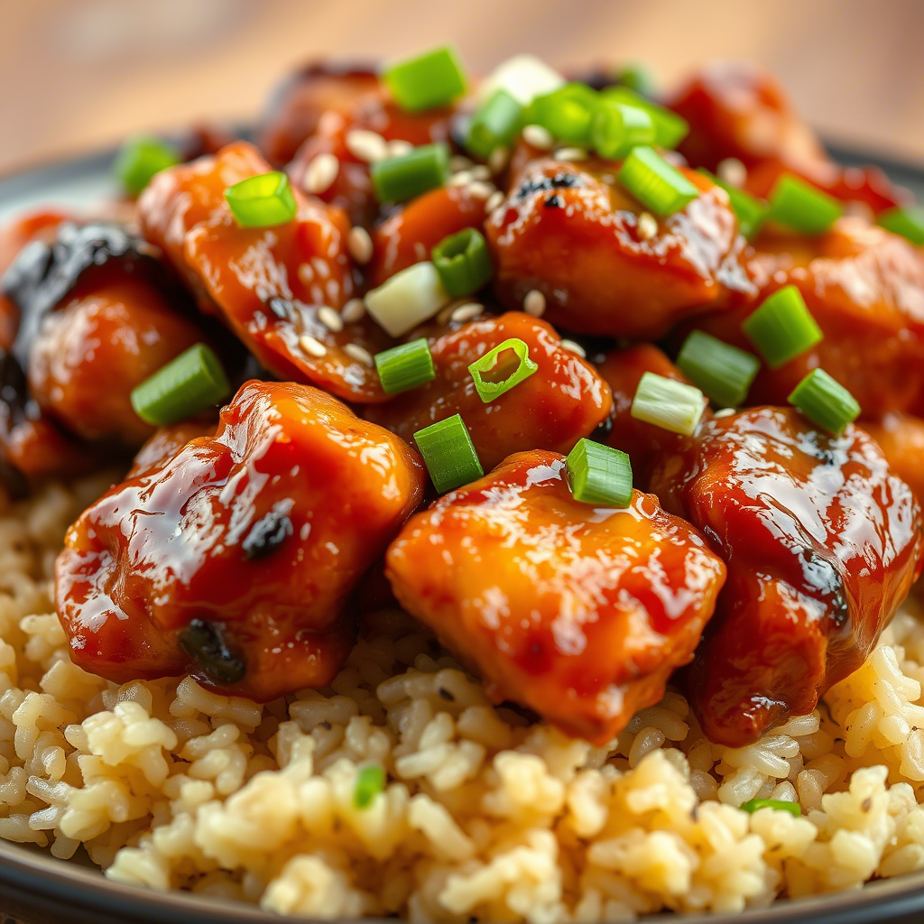 Honey BBQ Chicken Rice: Süß-würziger Genuss aus einer Pfanne ...