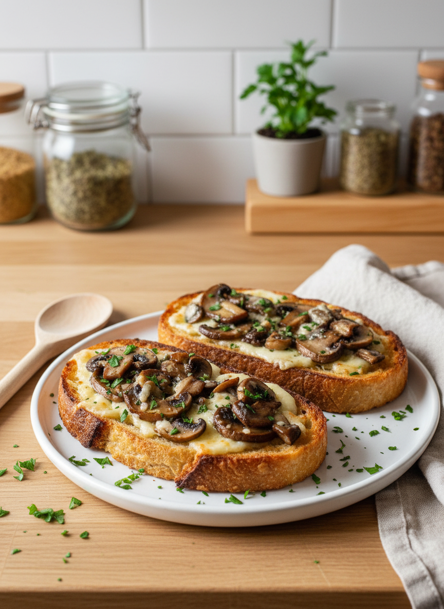 Käse Champignon Toast Rezept – Knusprig & Lecker in 20 Min